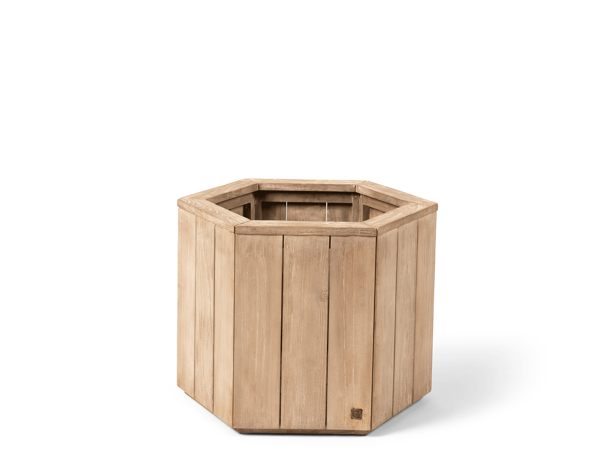 Hexagon Planter Logan Low Small - Gommaire